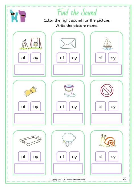 Ay Phonics Worksheets Sound It Out Phonics Worksheets Library