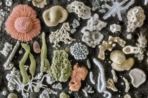 Microscopic Marine Life Stock Illustration Illustration Of Earth