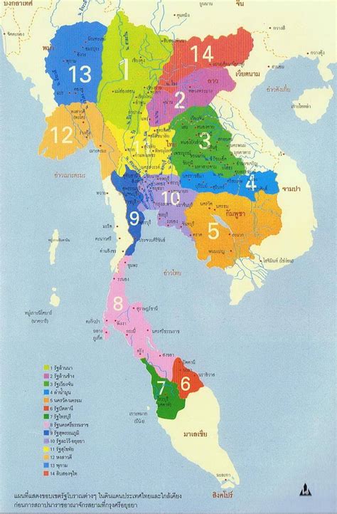 โคราชในอดีต แผนที่ขอบเขตรัฐ อาณาจักรโบราณต่างๆ