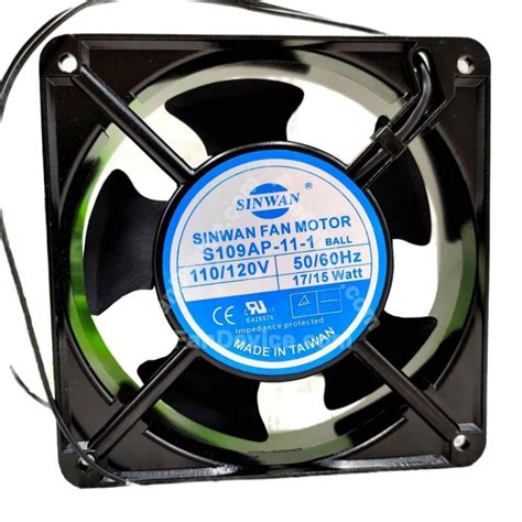 Sinwan S109ap 11 1 Ac 110 120v 17 15w 2 Wires Axial Cooling Fan