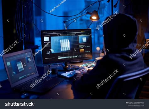 Cybercrime Hacking Technology Concept Female Programmer Stock Photo Shutterstock