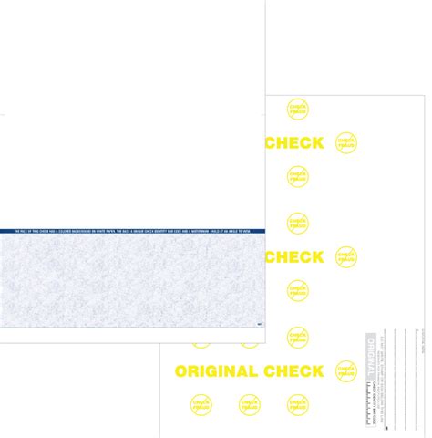 Blank Check Stock From Printingworx