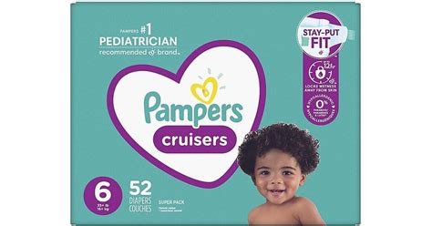Pampers Cruisers Size 6 52 Count Disposable Diapers • Price