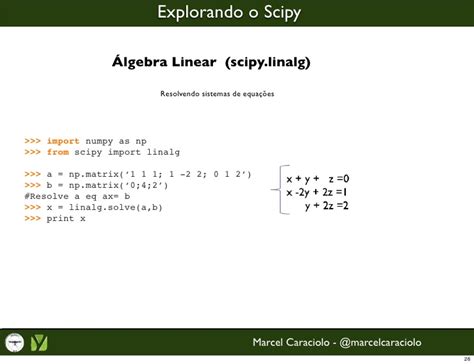 Linear Algebra Numpylinalg