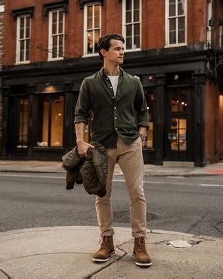 Khaki Chinos Outfits 1200 Ideas And Outfits Lookastic