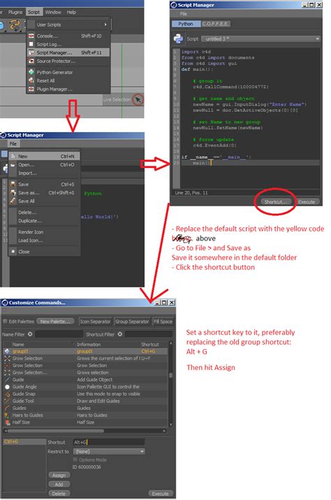 C4D Mini Script 02 GroupIt Behance