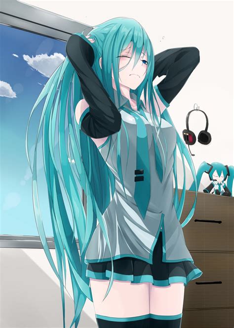 Hatsune Miku Hair Down