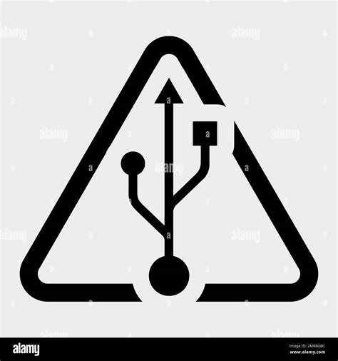 USB Icon Isolate On White Background Vector Illustration Stock Vector Image Art Alamy
