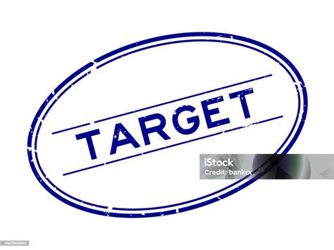 흰색 바탕에 그런 지 블루 대상 단어 타원형 고무 씰 스탬프 개념에 대한 스톡 벡터 아트 및 기타 이미지 개념 겨냥 기업 비즈니스 Istock