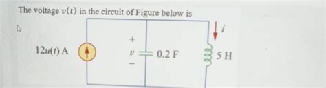 Solved The Voltage V T In The Circuit Of Figure Below Chegg
