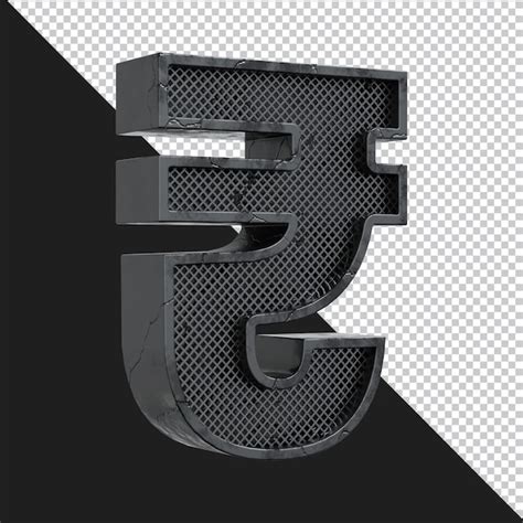 Premium Psd 3d Rendering Of Alphabet Rupee Symbol Isolated