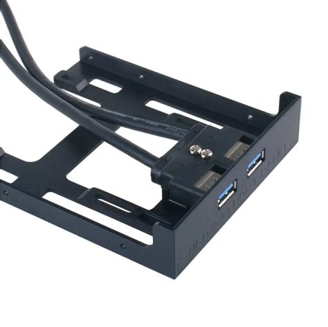 ₩6649에서 Usb 30 커넥터 20 핀 2 개 포트 전면 패널 베이 허브 컨트롤러 브라켓 케이블 플러그 앤 플레이 플로피