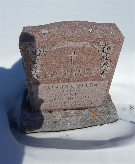 Patricia Velda “patsy” Mcphee 1919 2003 Find A Grave Memorial