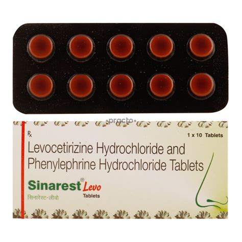 Sinarest Levo Tablet Uses Dosage Side Effects Price Composition