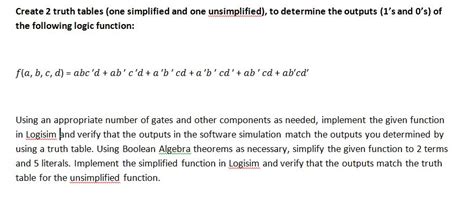 solved logisim part can be done on paper i just need to