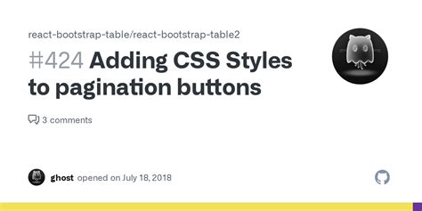 Adding Css Styles To Pagination Buttons Issue React Bootstrap Table React Bootstrap
