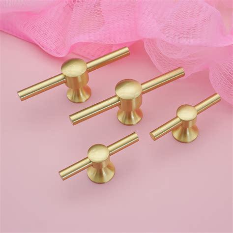 가구를위한 순수한 구리 손잡이 금 단단한 금관 악기 부엌 찬장은 호화스러운 옷장 문 손잡이를 당긴다 현대 가구 기계 설비 Aliexpress