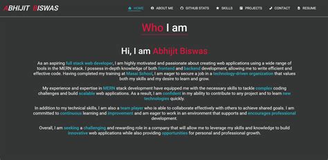 Github Abhijitnr Abhijitnr Github Io This Is My Personal Portfolio Which Includes A Home