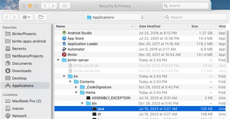 Installing In Macos Service Binfer Help