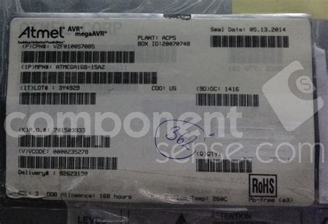 Atmega168 15az Microchip Datasheet Pdf And Technical Specs