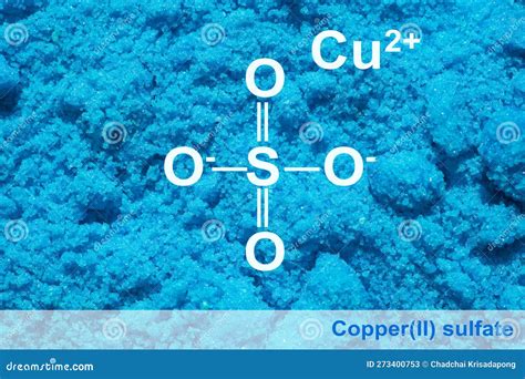 Copperii Sulfate With Molecular Structure Chemical Ingredient Used