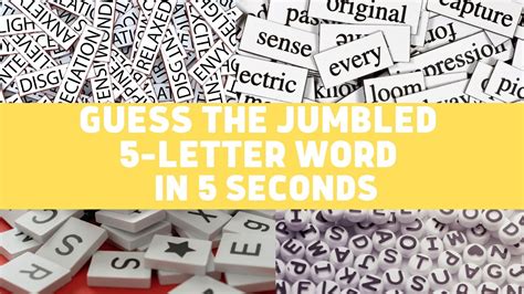 Game Up Guess The Jumbled Word In 5 Seconds Youtube