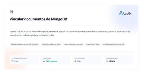 Cómo Enlazar Documentos De Mongodb Labex