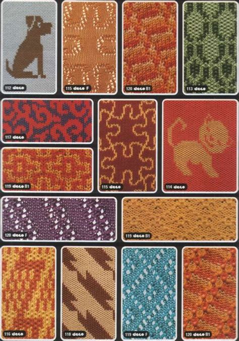 Machine Knitting Passap Patterns 330 Patterns Punchcard 40 86 Page