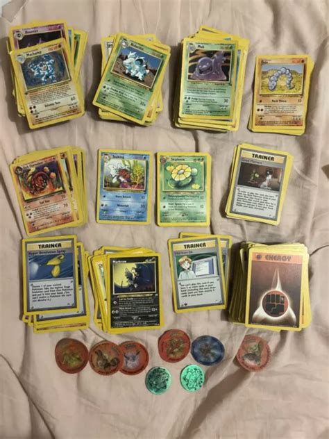 Vintage PokÉmon Cards Wotc Tcg Bulk Base Set Jungle Fossil Team