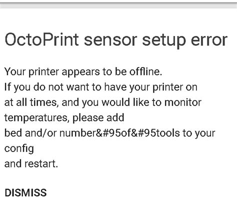 Octoprint Setup Error Third Party Integrations Home Assistant Community