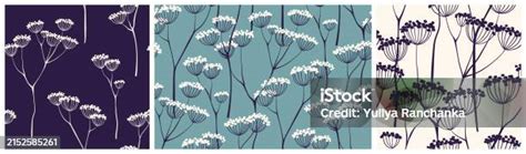 완벽 한 꽃 패턴 추상 식물학 디자인 컬렉션 식물의 스케치 꽃의 작은 술 얇은 가지 다른 배경 벡터 일러스트 레이 션입니다 0명에 대한 스톡 벡터 아트 및 기타 이미지