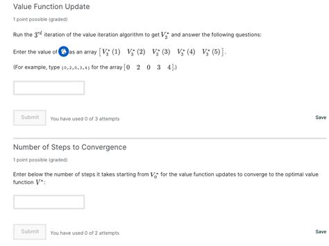 Solved Recall From Lecture The Value Iteration Update Rule