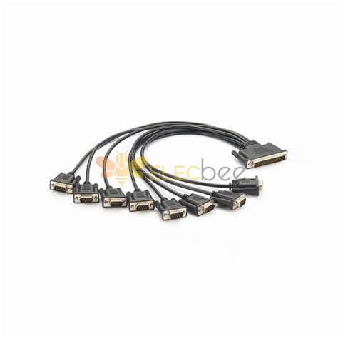 Elecbee DB62 Male To 8 Port DB9 Male Connection Cable 0 5M