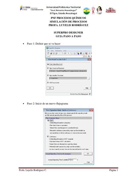 Guía Paso A Paso Superpro Designer Pdf