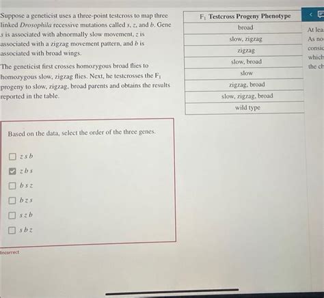 Solved At Lea As No Suppose A Geneticist Uses A Three Point