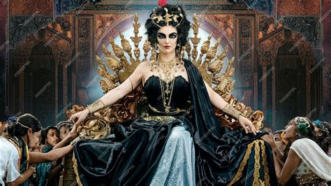 Persian Goddess Image Background Premium Ai Generated Image