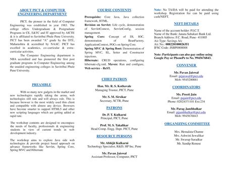 Computer Revolution Two Day State Level Workshop On Integrating Java