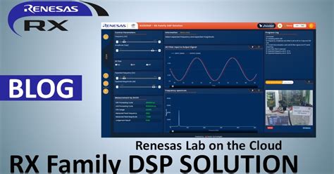 邀您即刻开启dsp体验之旅——基于rx单片机的dsp系统可在线访问！ Renesas 瑞萨电子