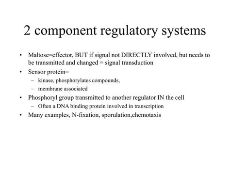 Ppt 2 Component Regulatory Systems Powerpoint Presentation Free Download Id 598362
