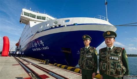 三沙一号大型交通补给船首航三沙 图说新船 国际船舶网 船厂船舶造船船舶设备航运及海洋工程等相关行业综合信息平台