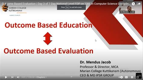 7 Day Online Faculty Development Programme On Outcome Based Education