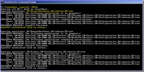 How To Force Replication Of Domain Controllers Heelpbook