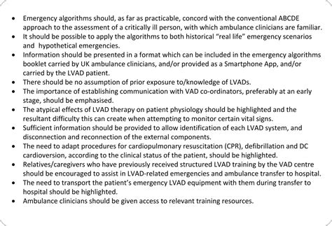 Algorithms To Guide Ambulance Clinicians In The Management Of