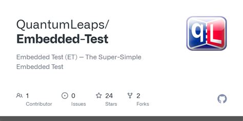 Github Quantumleapsembedded Test Embedded Test Et The Super Simple Embedded Test