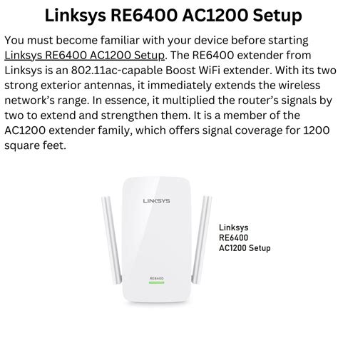 Ppt Linksys Re6400 Ac1200 Setup Powerpoint Presentation Free