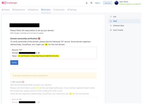 Godaddy Simplelogin Docs