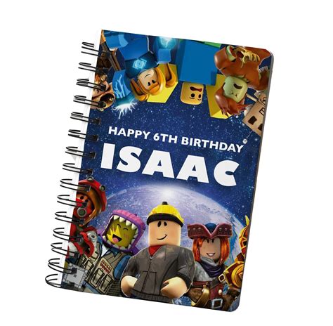 Personalised Roblox Theme Notebook Summer Print And Party