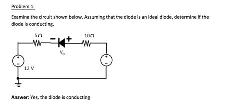 Solved Examine The Circuit Shown Below Assuming That The Chegg Com