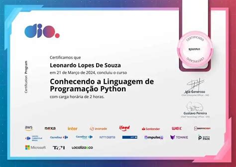 Conhecendo A Linguagem De Programação Python Leonardo Lopes De Souza