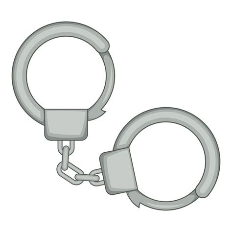 Handcuffs Icon Cartoon Style 15222845 Vector Art At Vecteezy
